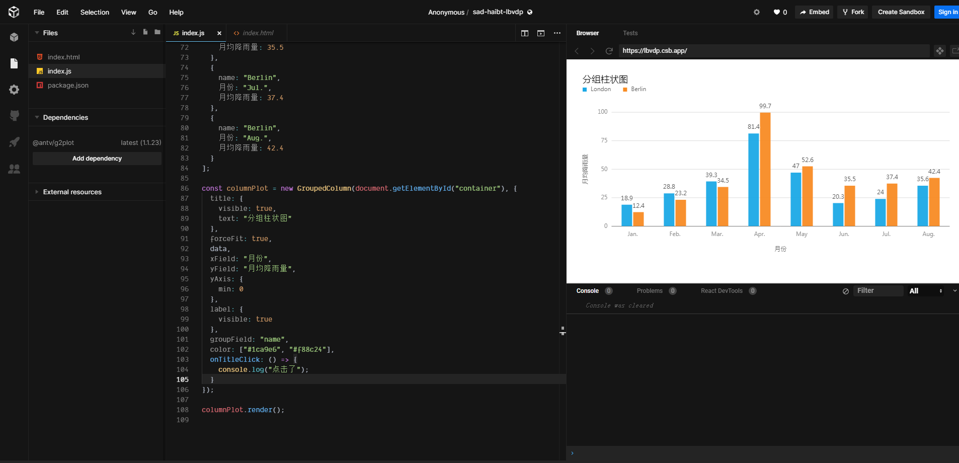 绑定的事件不生效 · Issue #150 · ant-design/ant-design-charts · GitHub