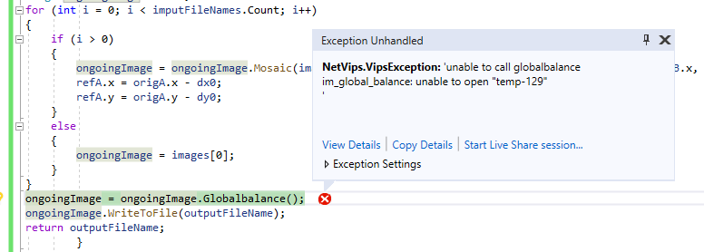 GlobalBalance errors with "unable to open: temp-XX" · Issue #1437 · libvips/libvips · GitHub