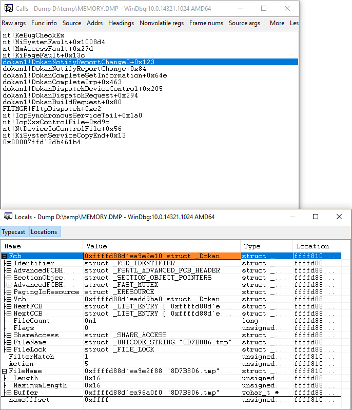 Random BSOD when saving MS Word files on Windows shared Dokan drive · Issue #549 · dokan-dev ...