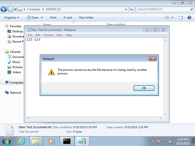 Cannot save txt file with Notepad when enabled preview pane and detail ...