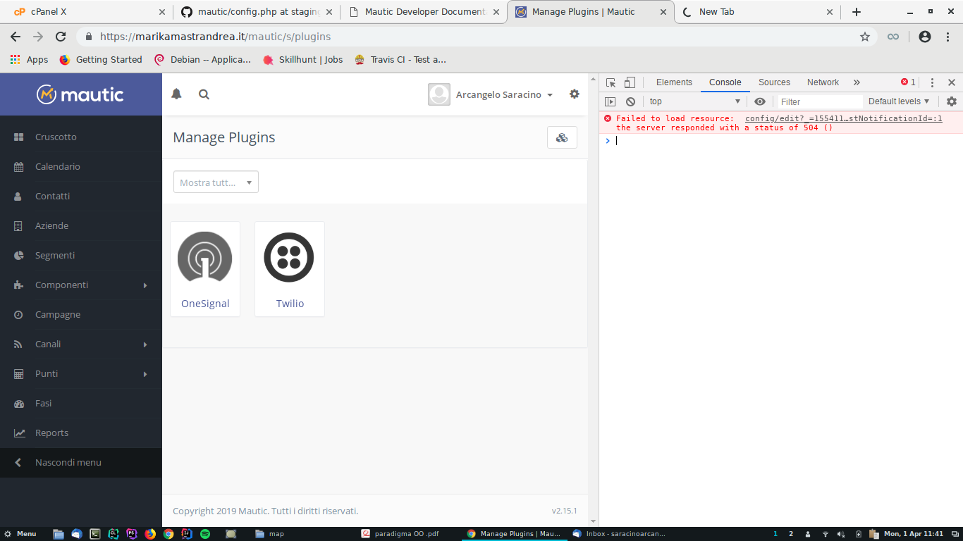 Configuration Tab 504 Error · Issue 7374 · Mauticmautic · Github