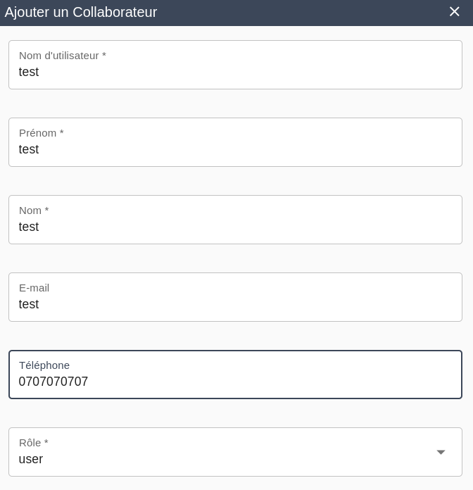 Password Complexity Issue While Adding New User · Issue 376 · Pwndoc