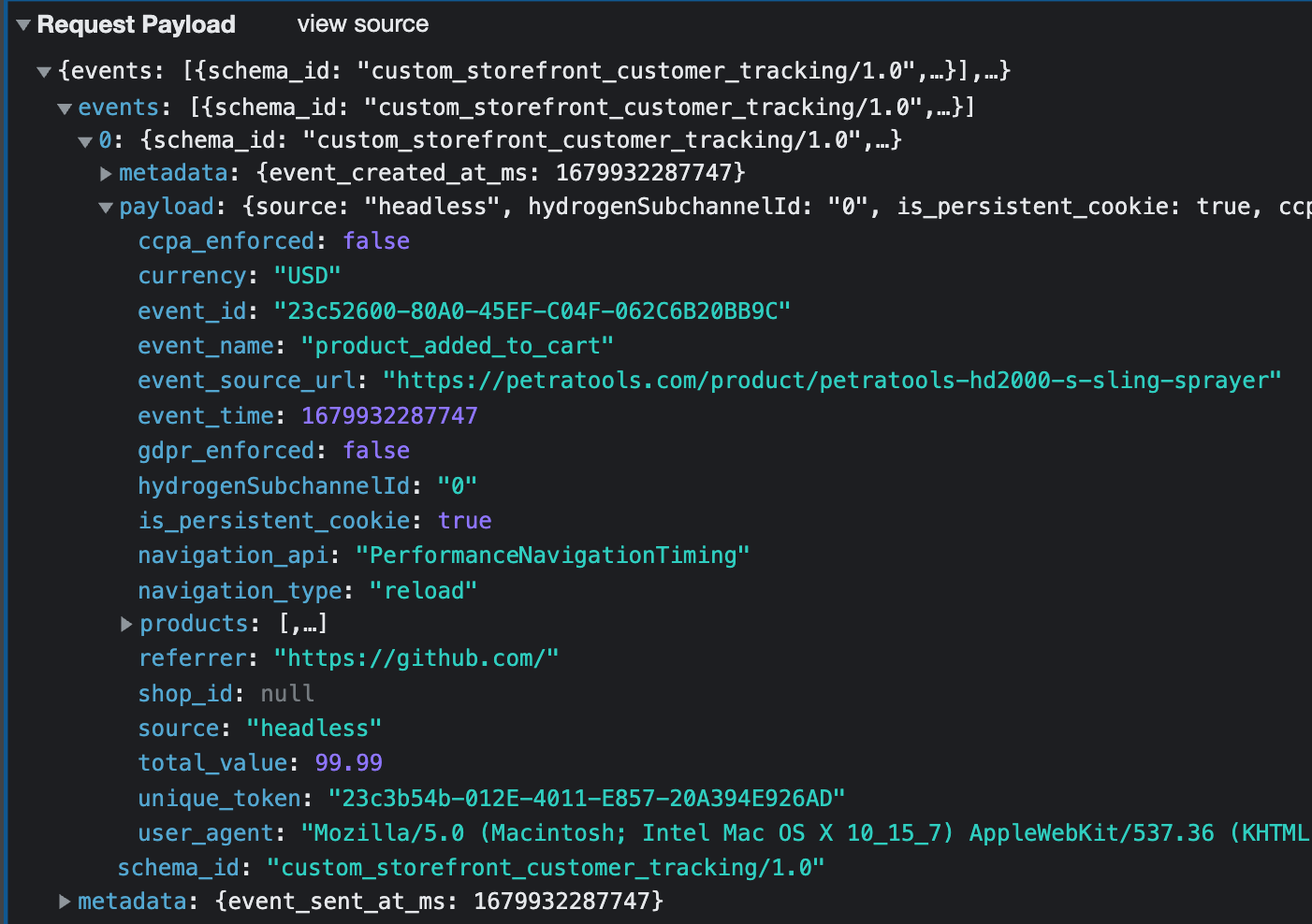 Hydrogen React: ADD_TO_CART event not tracked in Shopify Analytics ...