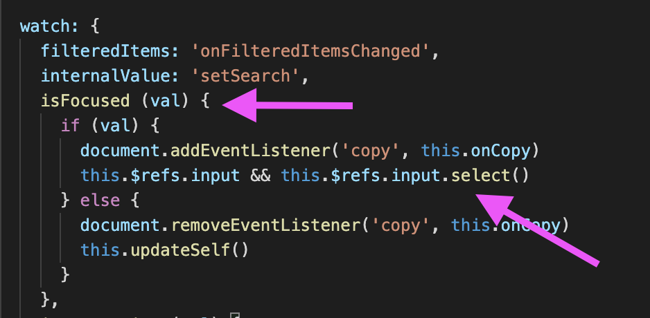 V Autocomplete Select Its Text On Focus · Vuetifyjs Vuetify · Discussion 13562 · Github 2254