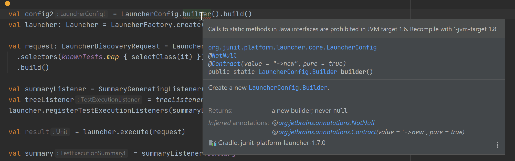 LauncherConfig.builder() appears accidentally package private · Issue #2468 · junit-team/junit5 ...
