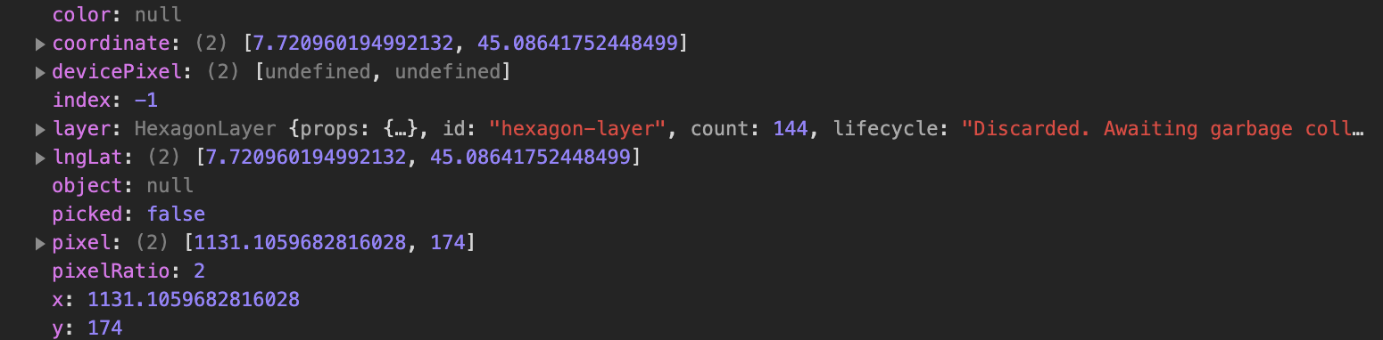React, Hexagon Layer - Where to get tooltip info? · Issue #4583 · visgl/deck.gl · GitHub