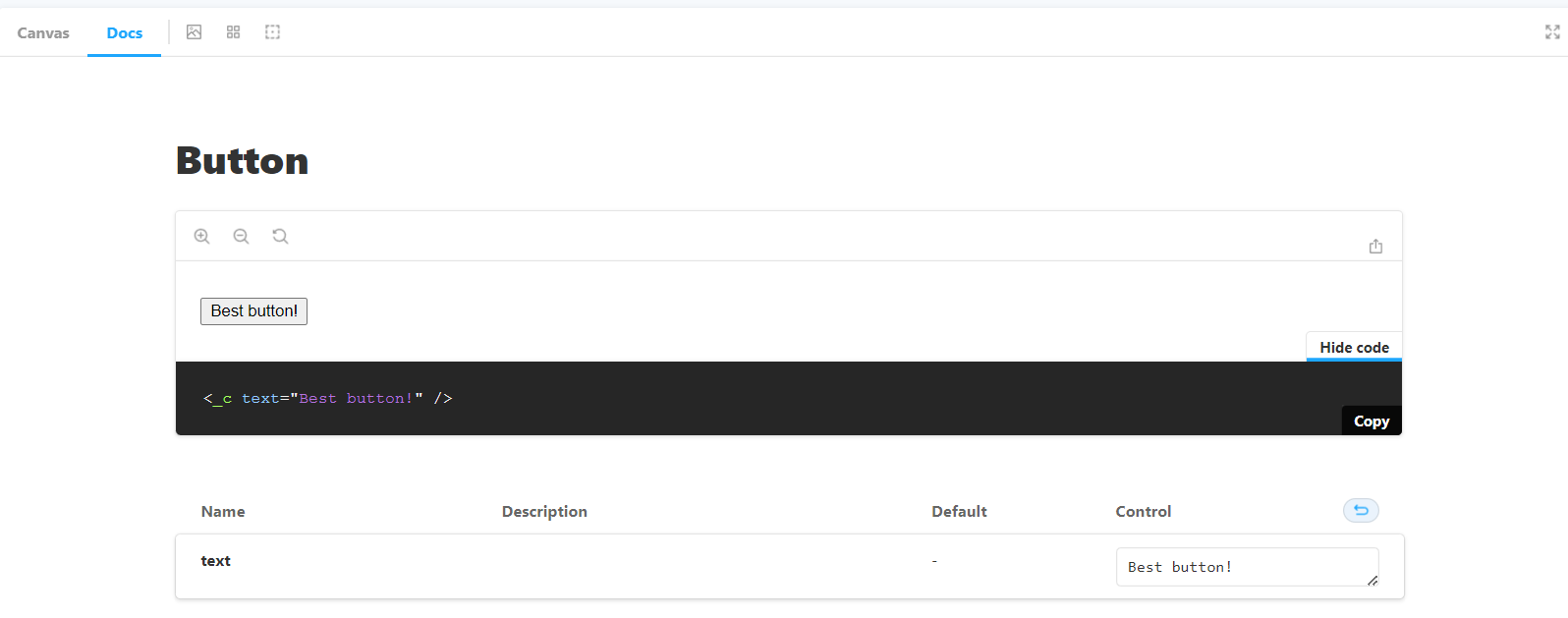 Addon-docs: 'show code' not displaying correct component name when using forwardRef with args ...