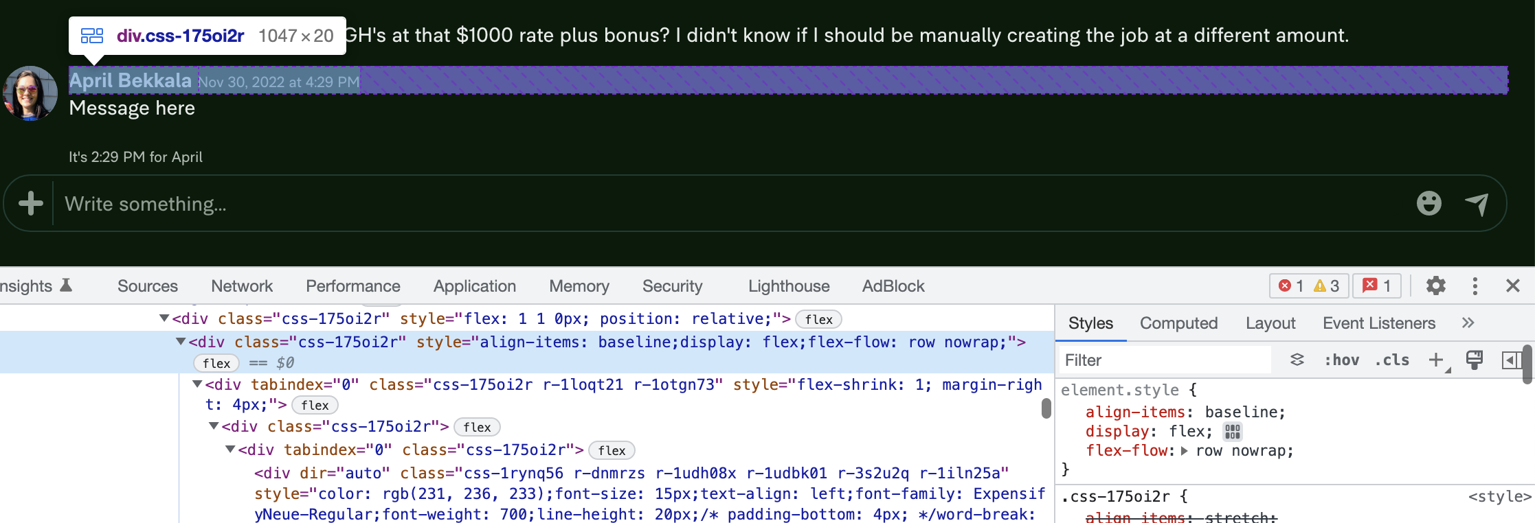 [$1000] Attachments in chat are overlapping with user name padding bottom (normal text chat are ...