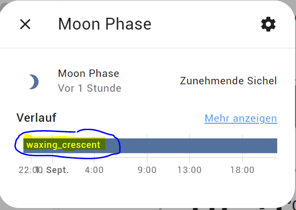 Moon phase is shown with internal value in sensor state history · Issue ...