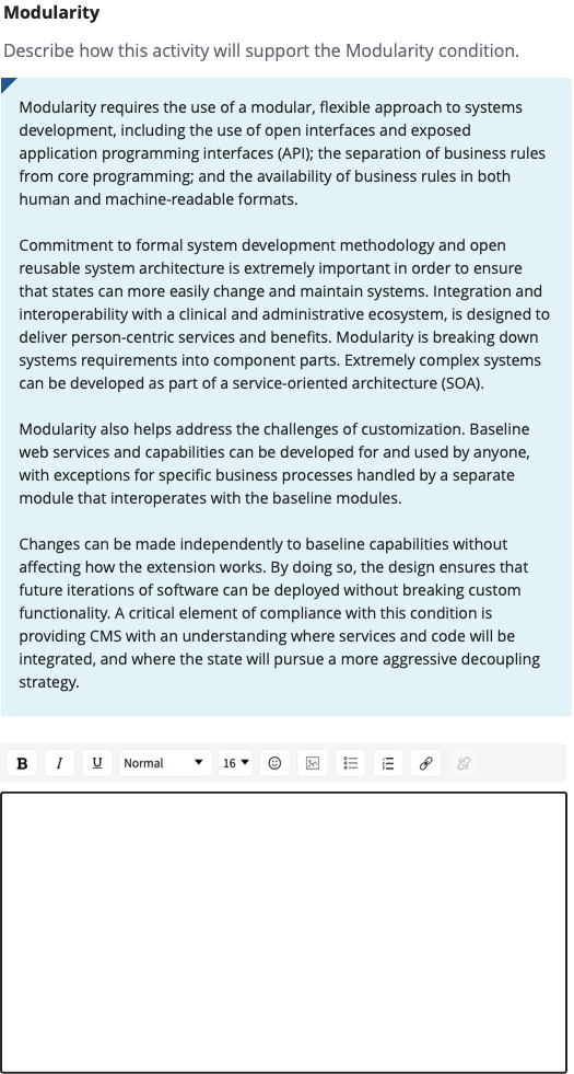 Implement the Standards and Conditions subsection using the CMS design system · Issue #1523 ...