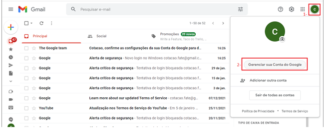 Habilitar GMail para envio pelo Fox · MariooJr FoxPro · Discussion #2 · GitHub