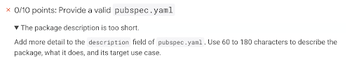 Support recommended description lengths on pub.dev home page · Issue #6514 · dart-lang/pub-dev ...
