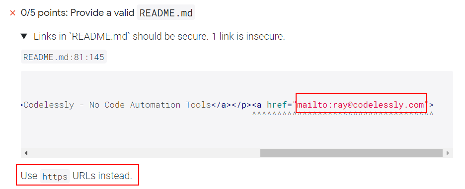 Mailto Links Are Marked As Insecure · Issue 729 · Dart Langpana · Github