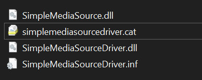 [SimpleMediaSourceDriver] Driver signature is invalid · Issue #678 · microsoft/Windows-driver ...