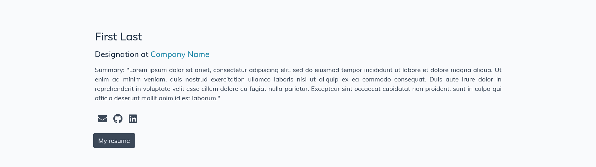 About section summary should take up entire page width if no soft ...