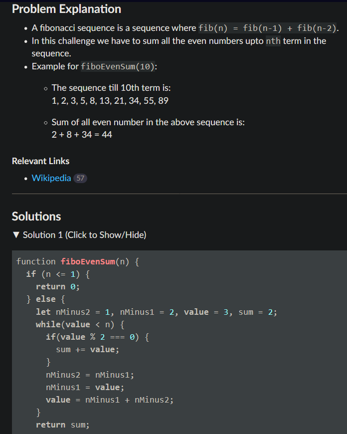 Project Euler Problem 2 Even Fibonacci Numbers Solution And Hints Are Incorrect · Issue 39549