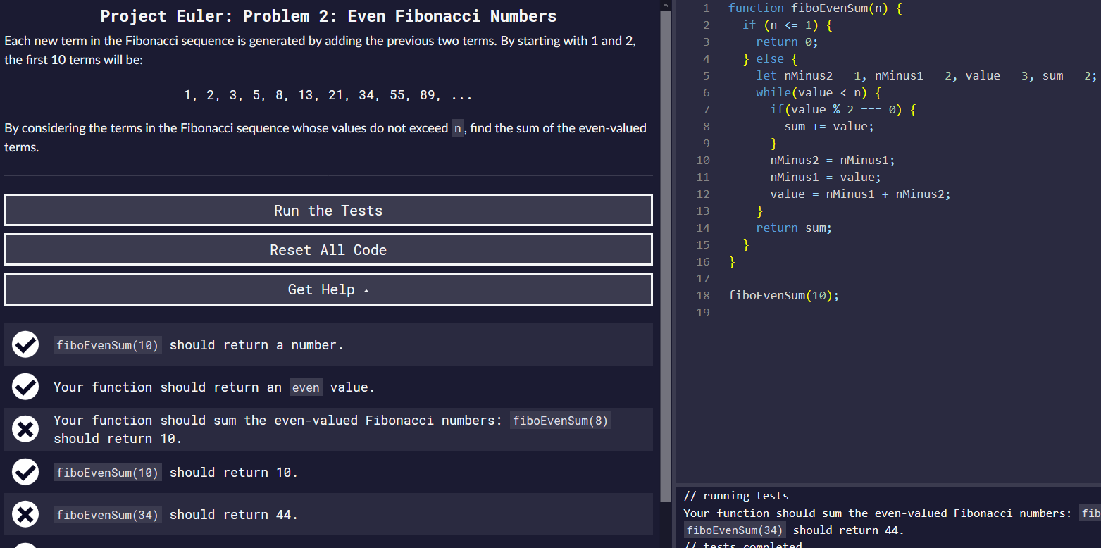 Project Euler: Problem 2: Even Fibonacci Numbers solution & hints are incorrect · Issue #39549 ...