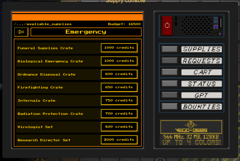 Cargo console are fucked · Issue #9289 · unitystation/unitystation · GitHub