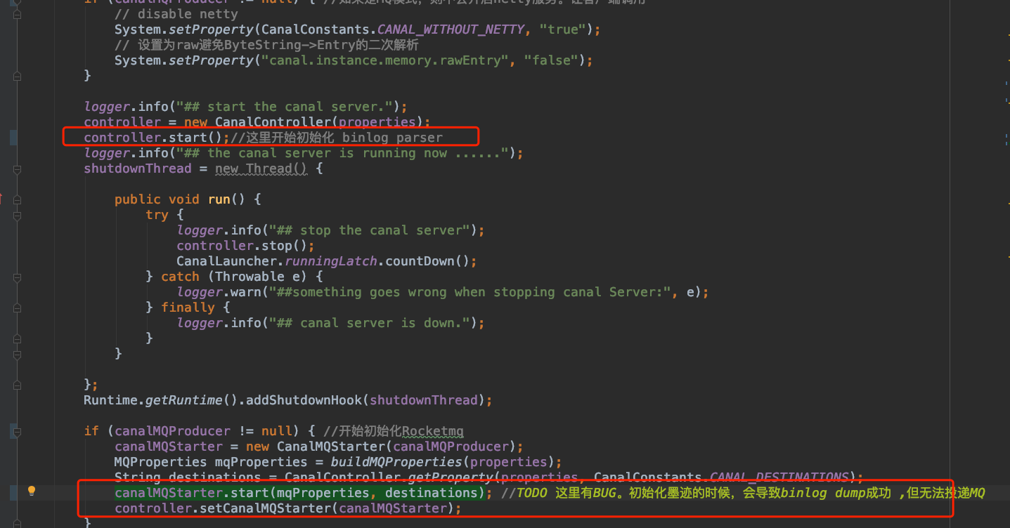 canal投递MQ。启动的时候 有可能dump binlog成功 但无法发送至MQ · Issue #3089 · alibaba/canal · GitHub