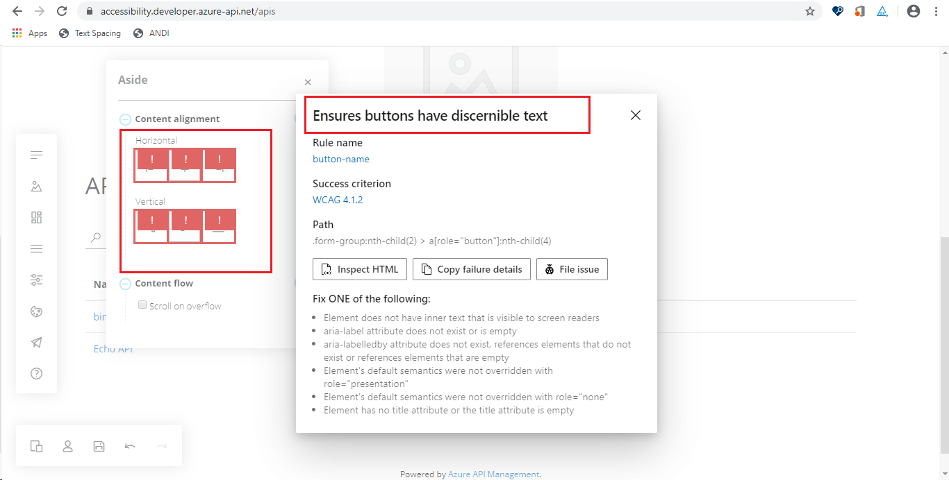 MAS 4.1.2: Ensures buttons have discernible text (a[role="button"]:nth ...