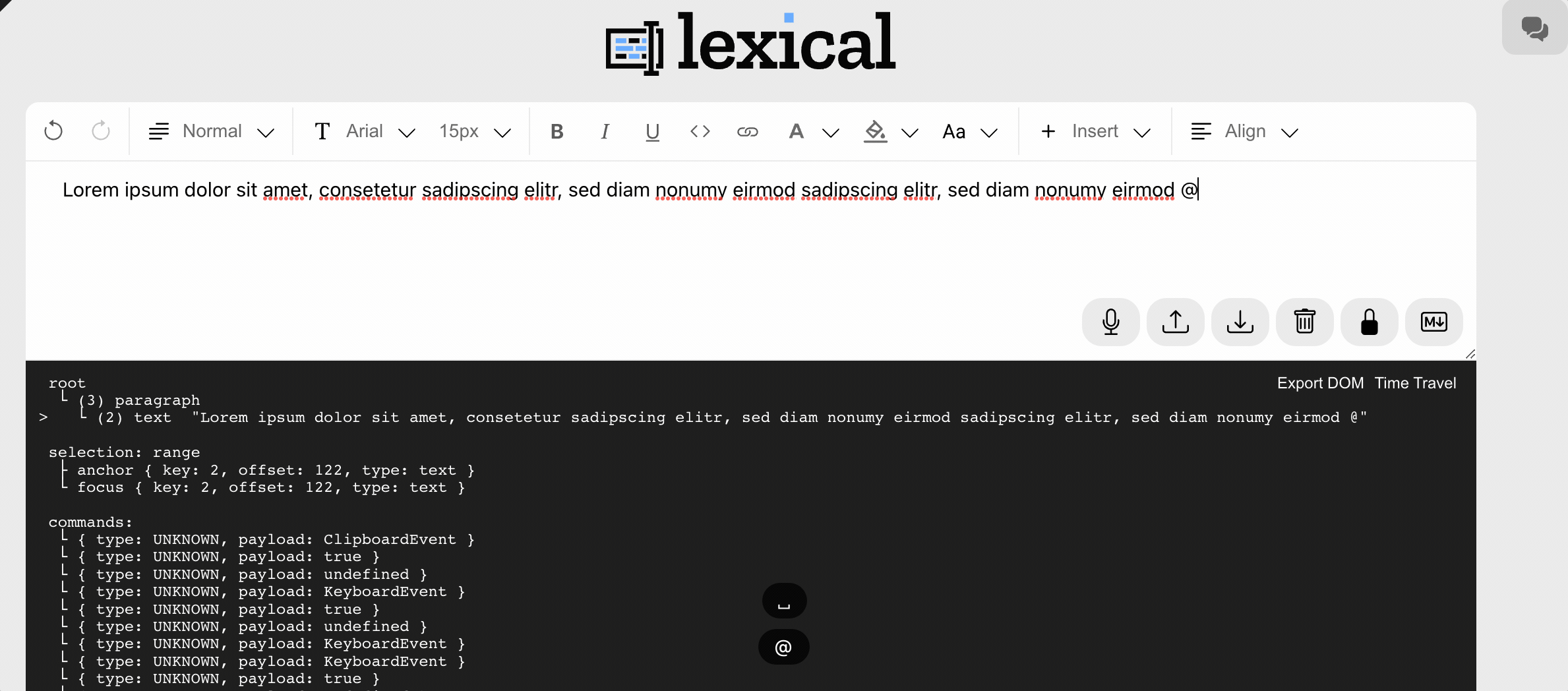 Bug: Typeahead menu opens in the wrong position · Issue #4545 · facebook/lexical · GitHub