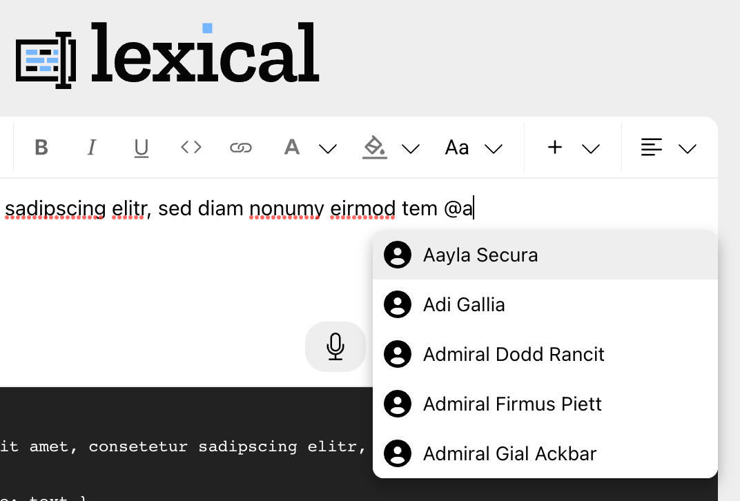 Bug: Typeahead menu opens in the wrong position · Issue #4545 · facebook/lexical · GitHub