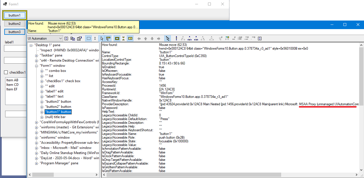 Button control does not support UIA accessibility · Issue #3214 · dotnet/winforms · GitHub