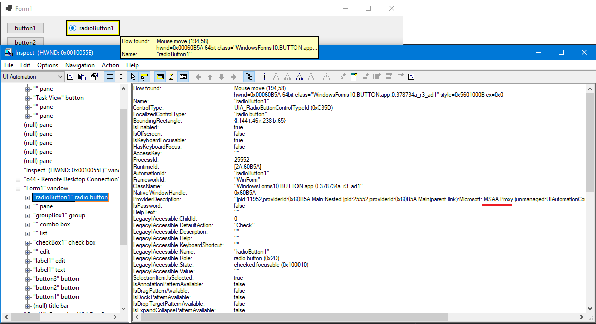 RadioButton control accessibility does not support UIA providers · Issue #3243 · dotnet/winforms ...