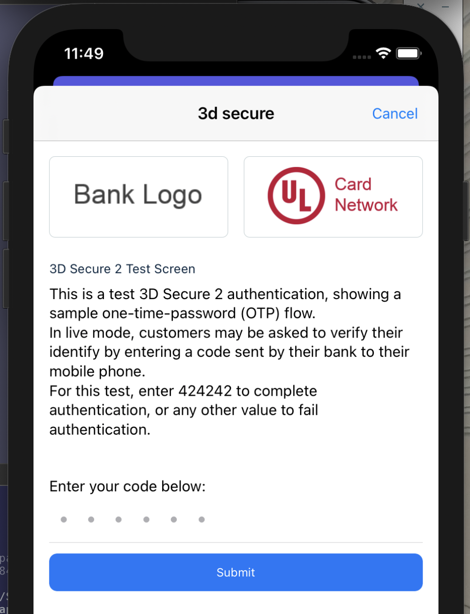3D secure / authentication not triggered on iOS only (API version 2020 ...