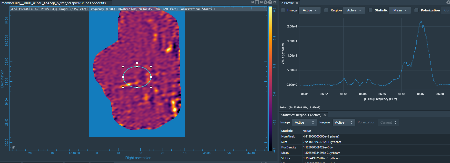 Execution Block ID uid://A001/X15a0/Xe4 Sgr_A_st_l_03_7M · Issue #153 · ACES-CMZ/reduction_ACES ...