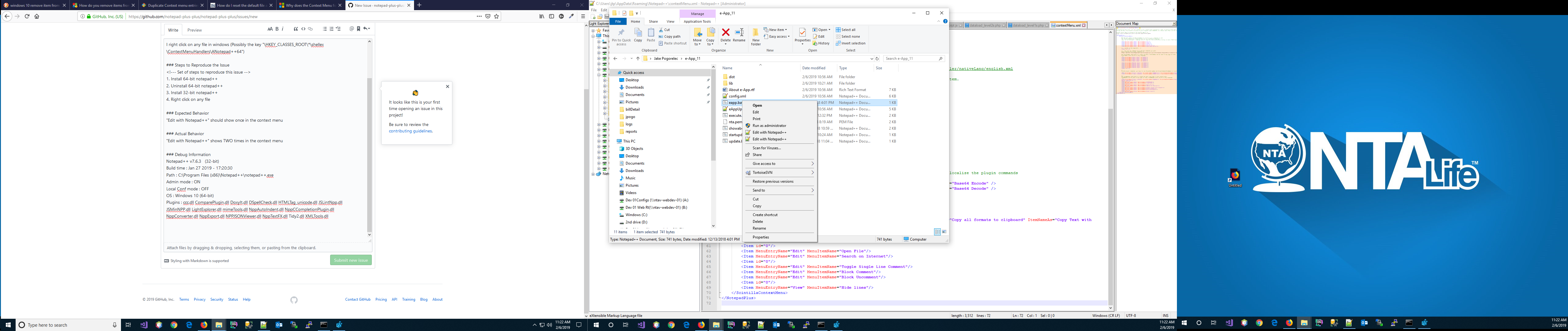 Two Context Menu Items · Issue 5297 · Notepad Plus Plusnotepad Plus