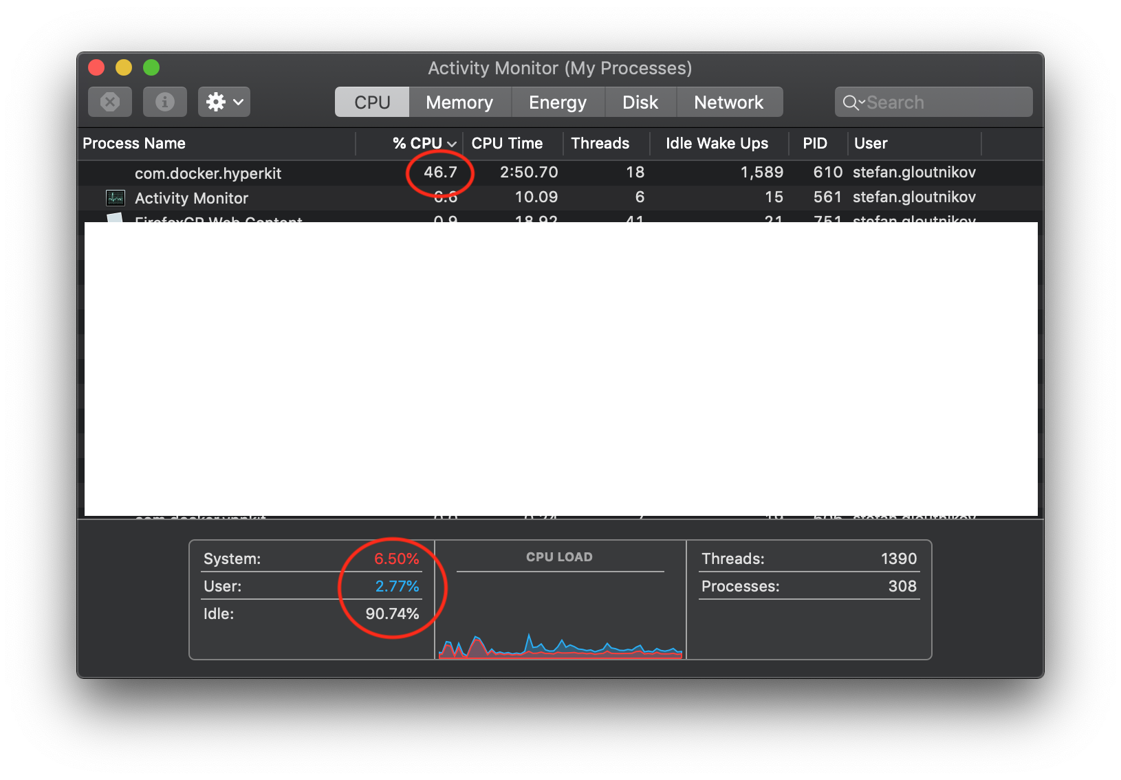 Hyperkit process on MacOS continuously using approx 50% CPU · Issue #2601 · docker/for-mac · GitHub