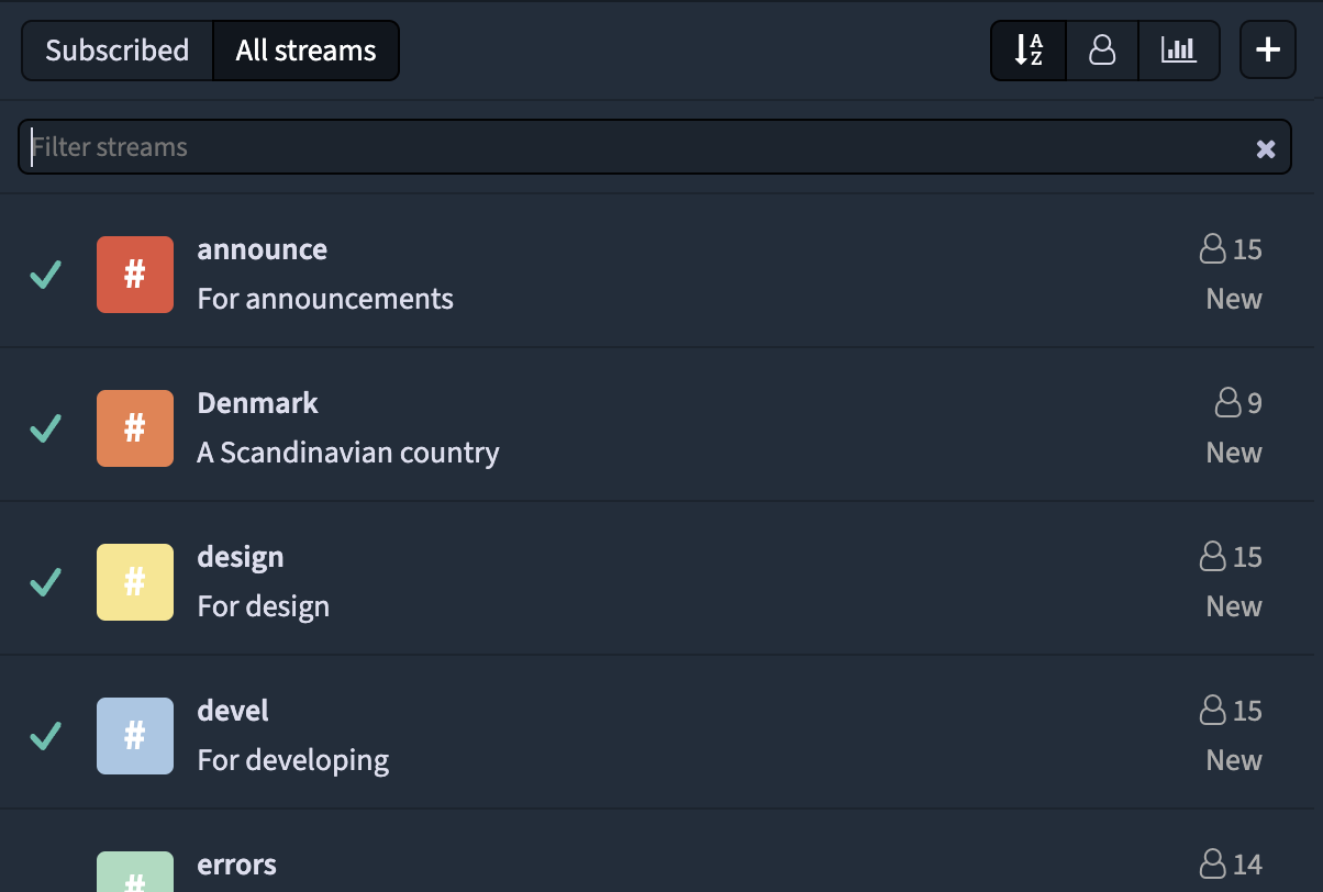Non Default Stream Names Object Not Being Updated When User Subscribes · Issue 21886 · Zulip