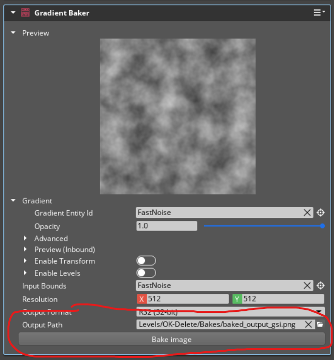 Make Image Gradient display complete asset path, like Gradient Baker ...