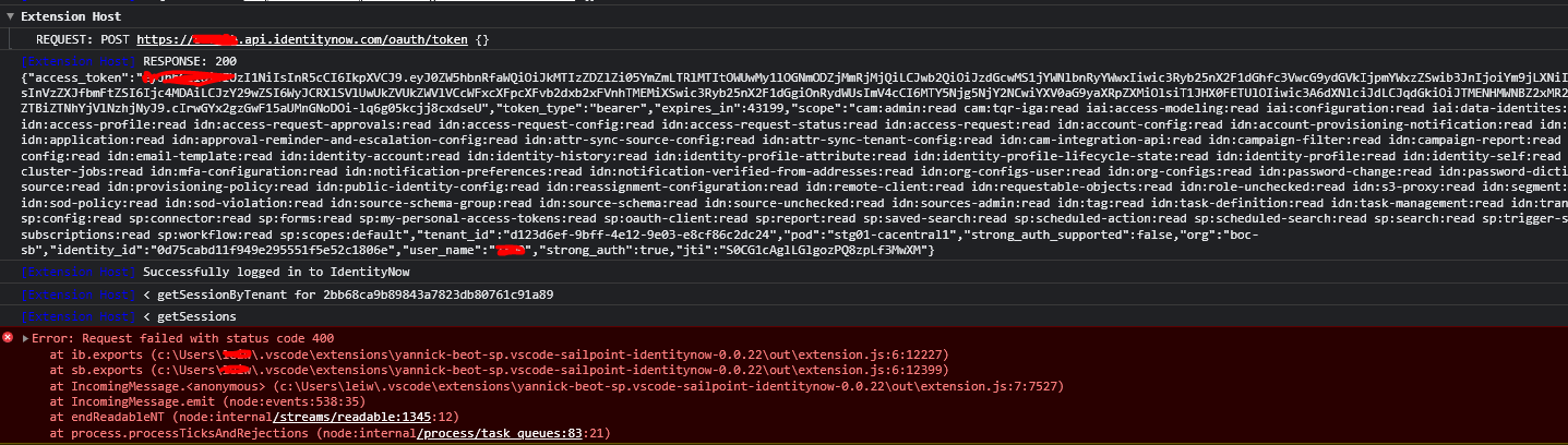 Can't add a tenant in the extension · Issue #51 · yannick-beot-sp/vscode-sailpoint-identitynow ...