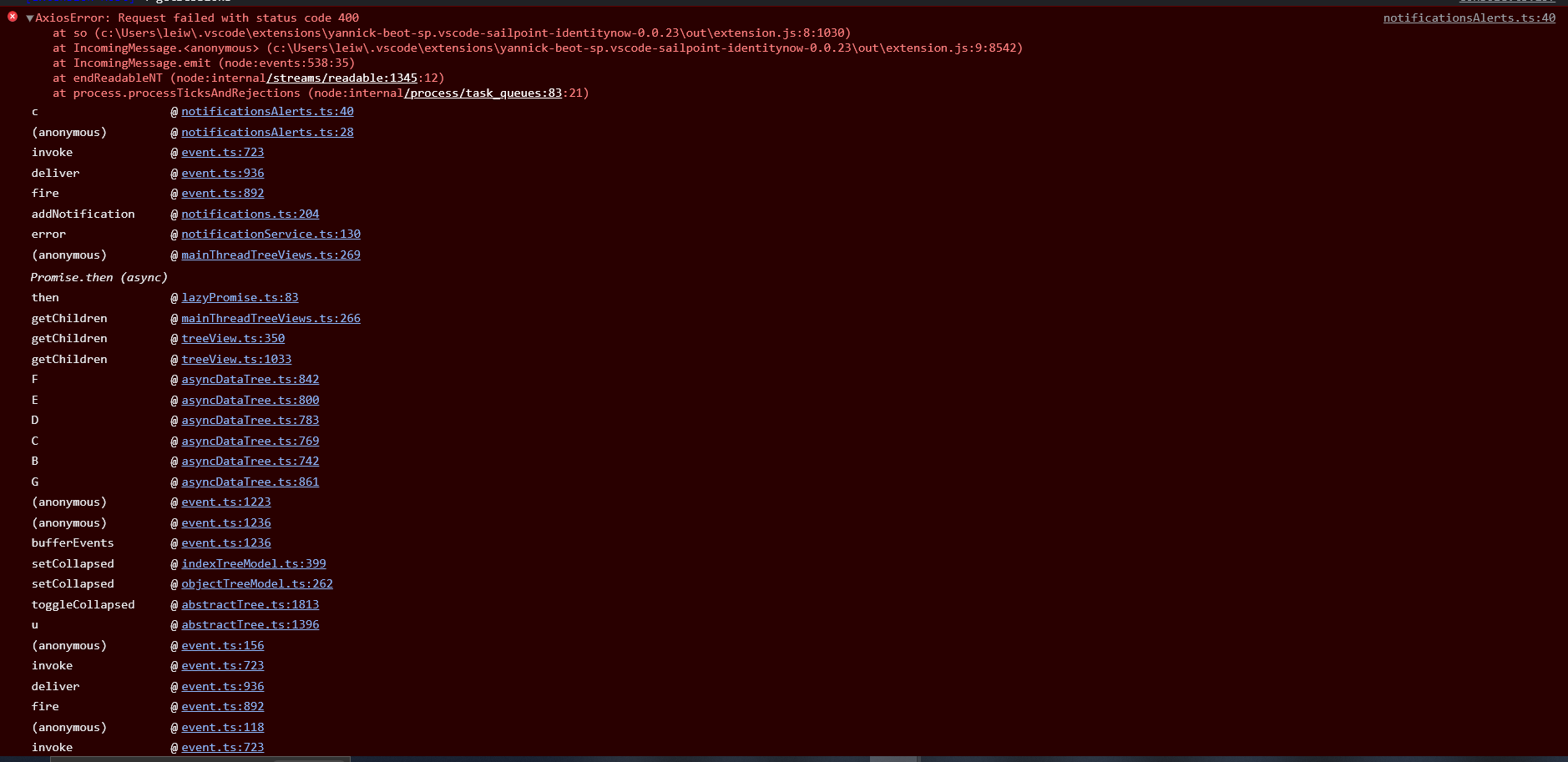 Can't add a tenant in the extension · Issue #51 · yannick-beot-sp/vscode-sailpoint-identitynow ...