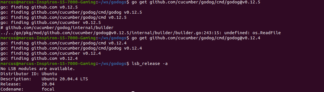 Error "undefined: os.ReadFile" when trying to install GoDog v0.12.5 on Ubuntu 20.04 · Issue #485 ...