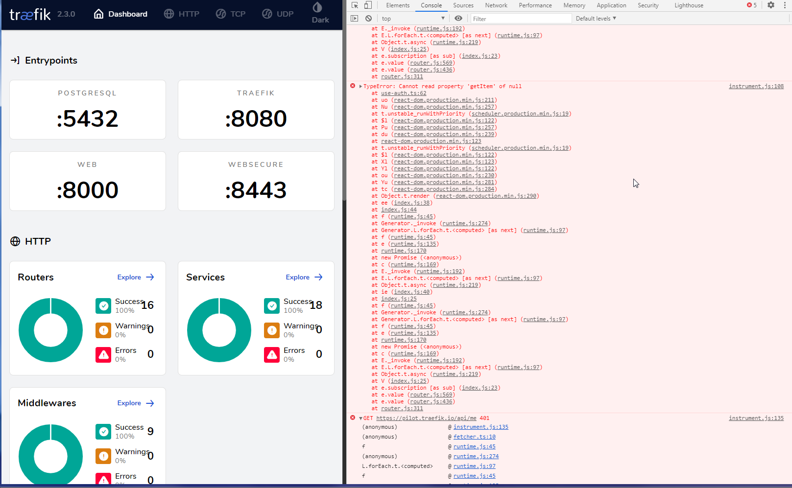 Traefik UI 2.3.0 as pb on Firefox or Chrome · Issue #7357 · traefik ...
