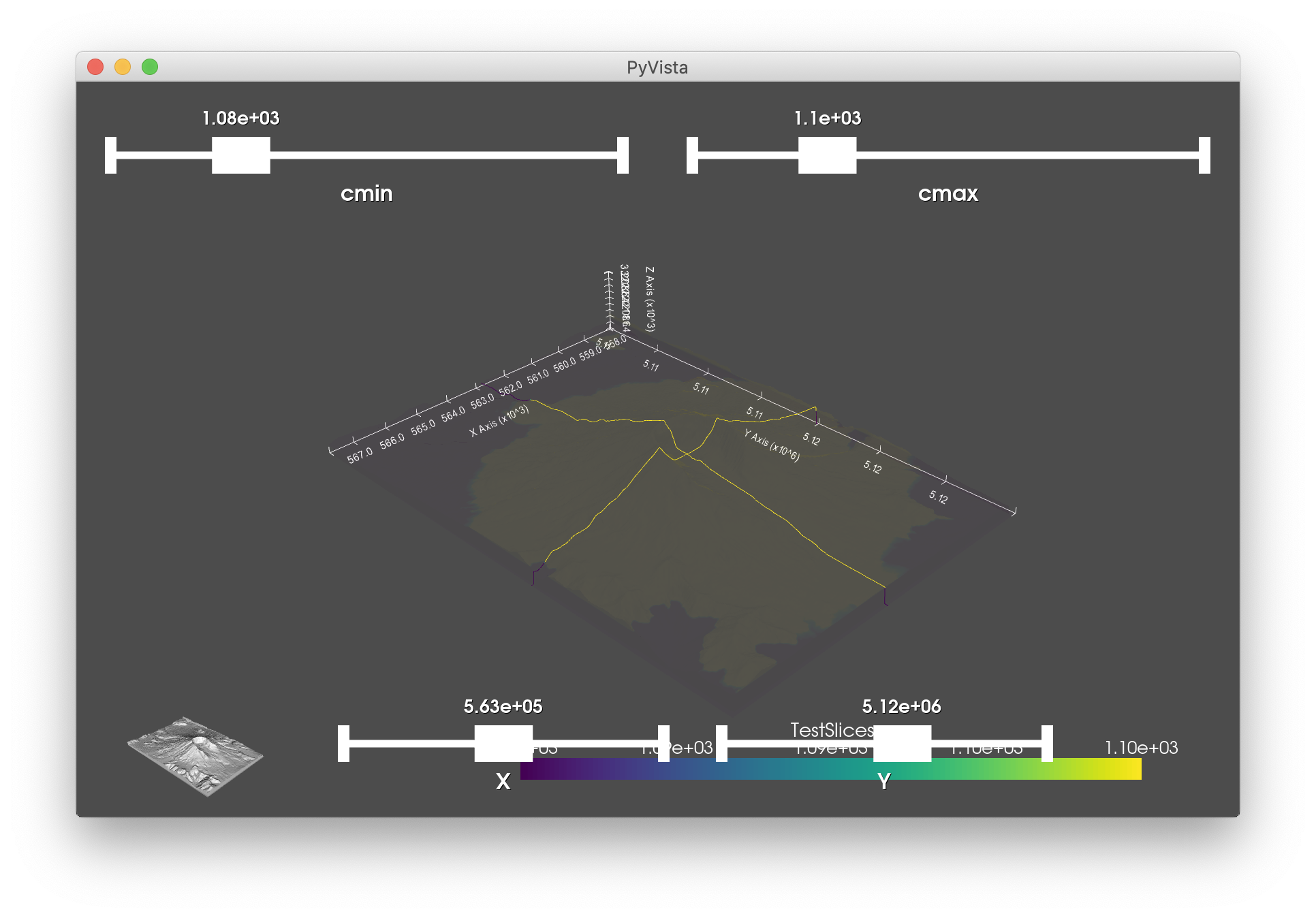 Adding slice from function resets scalar bar + additional opacity issue ...