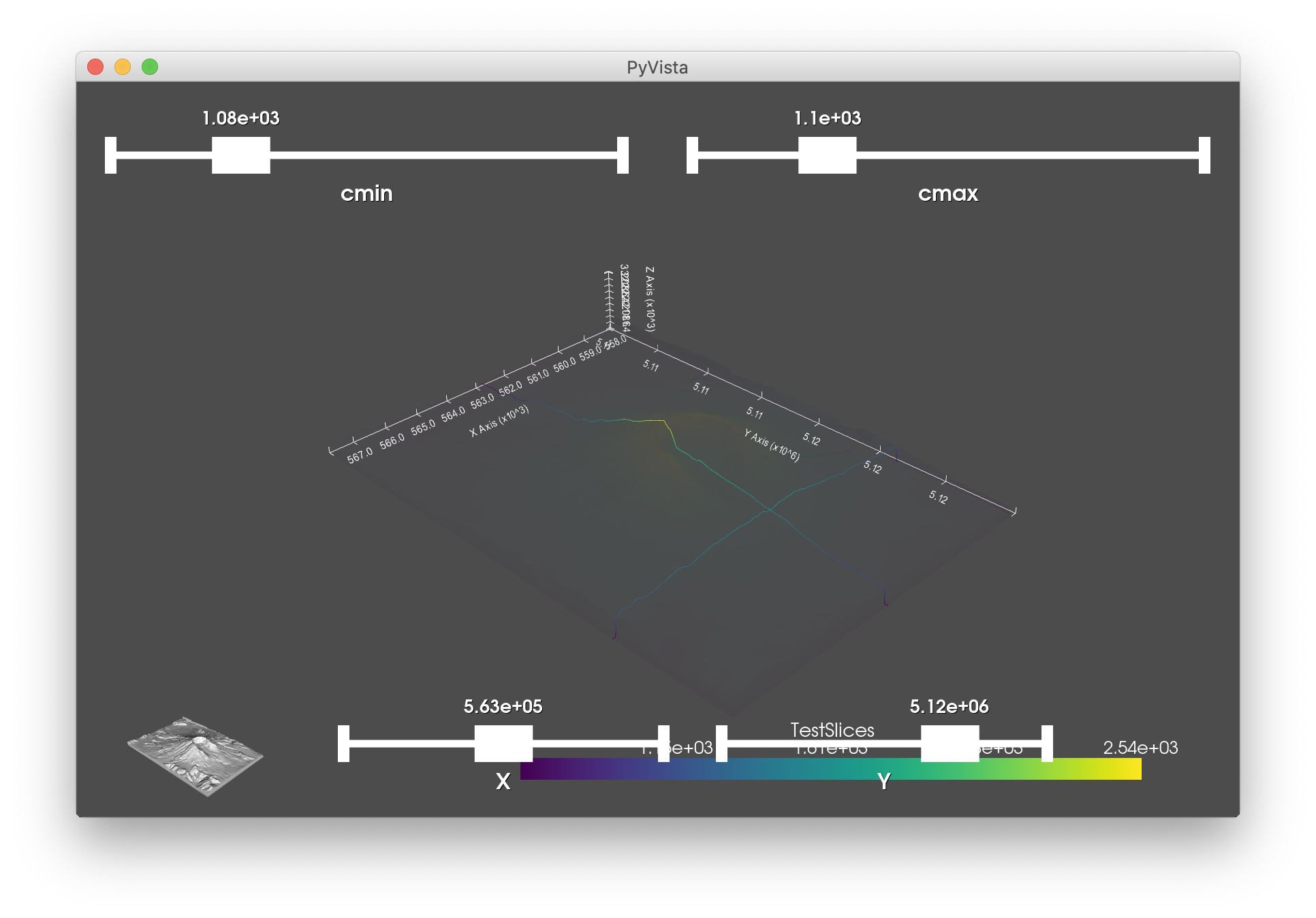 Adding slice from function resets scalar bar + additional opacity issue ...