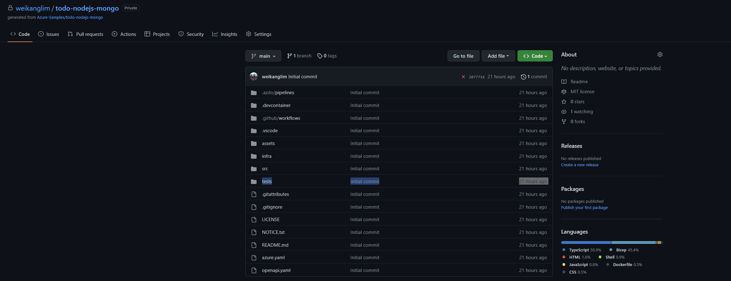 Should `azd init` also create a git repository? · Issue #938 · Azure ...