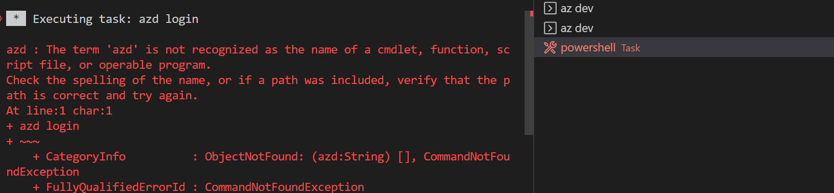 Vscode First Install Errors · Issue 1728 · Azureazure Dev · Github 