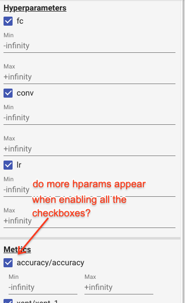 Why only few columns are visible in hparams at tensorboard · Issue #4770 · tensorflow ...