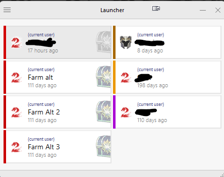 Cursor disappears when hovering over any account in Gw2 Launcher ...