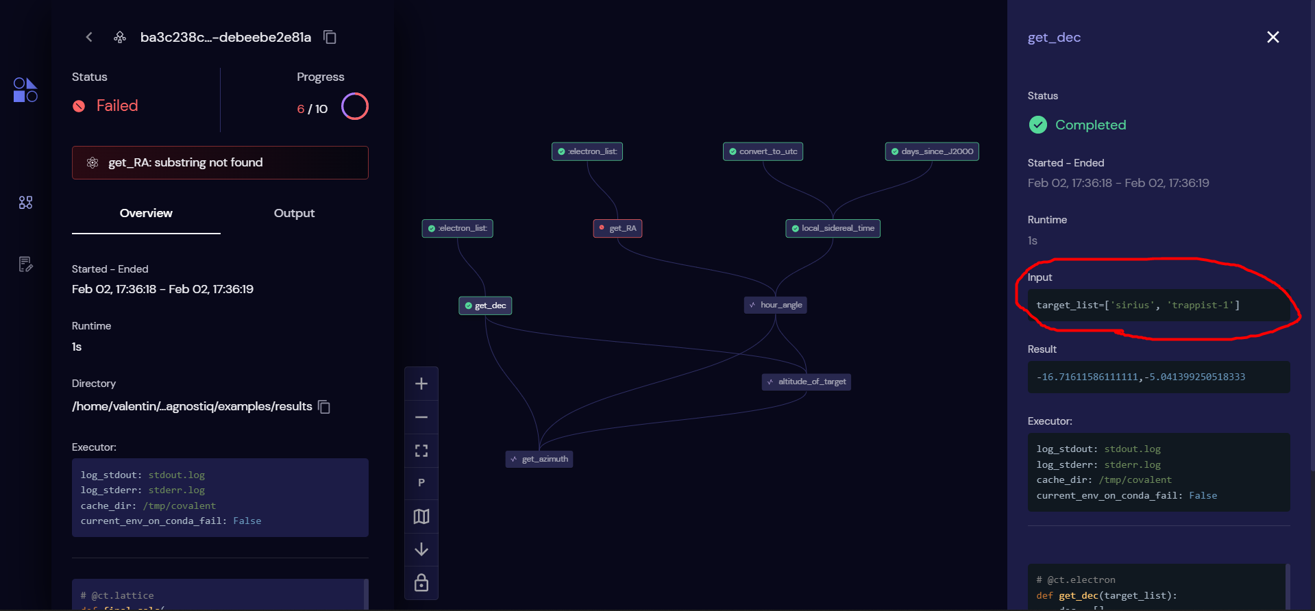To maintain 'inputs' attribute in the electrons table in new database ...