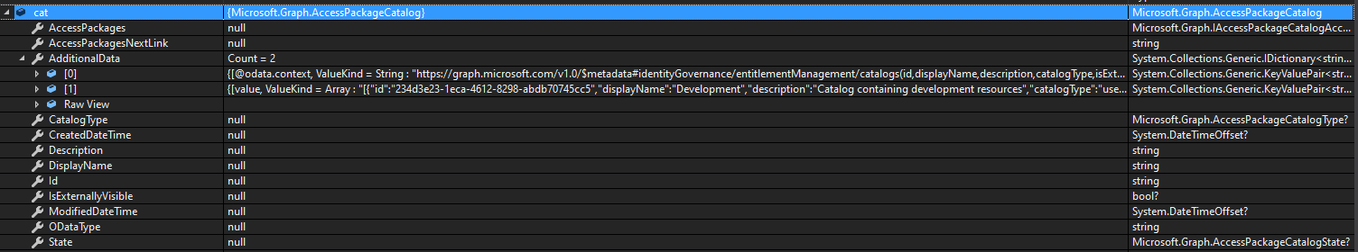 Returned AccessCatalog instances are not properly deserialized · Issue #1482 · microsoftgraph ...