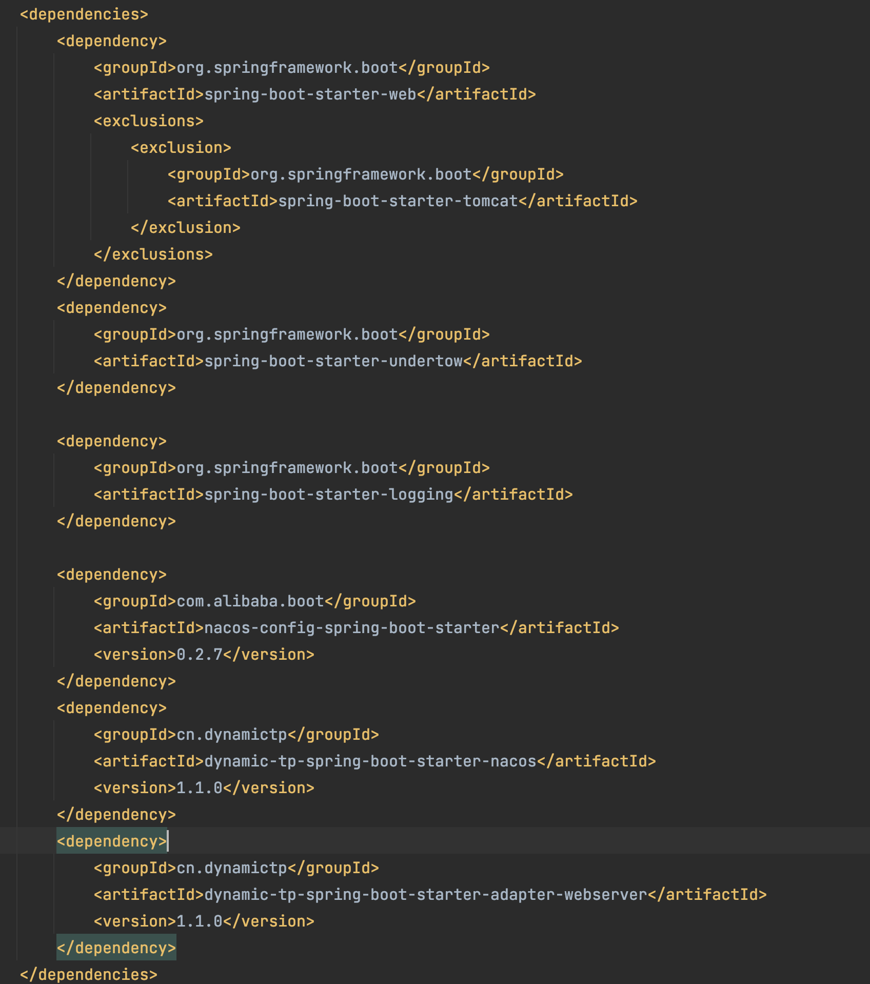 使用dynamic-tp-spring-boot-starter-adapter-webserver启动报错 · Issue #148 · dromara/dynamic-tp · GitHub