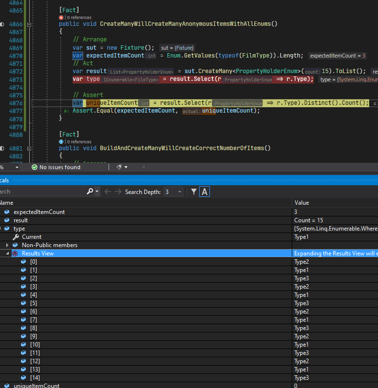 Creating fixture for class that contains enum (with two options) and a constructor results in ...