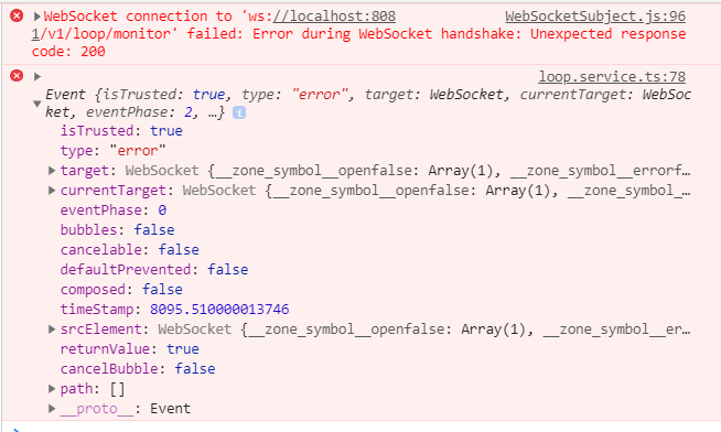 Unable To Connect To Monitor Stream Through Websocket · Issue 147