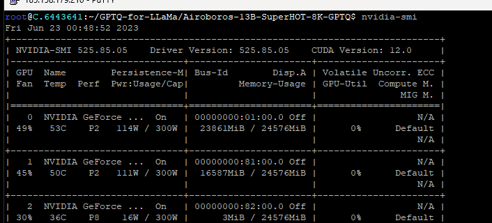 OOM even with multiple GPUs (4x 3090 @ 24GB) · Issue #98 · turboderp/exllama · GitHub